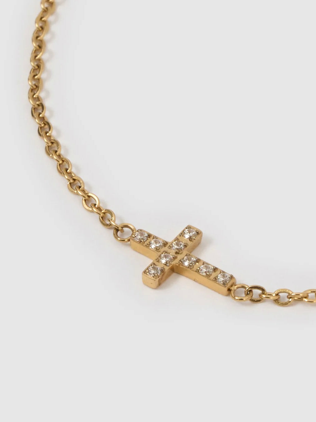 ARMS OF EVE - CROSS CHARM BRACELET - STONE | The Connie Collector